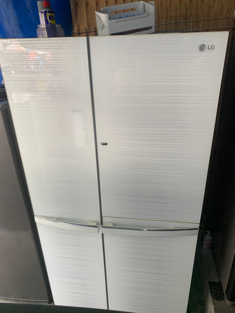 Ref. LG INVERTER Butterfly Pearl White Glass Second hand, TV & Home ...