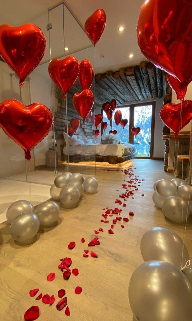 Room deco package surprise setup balloon helium birthday anniversary ...