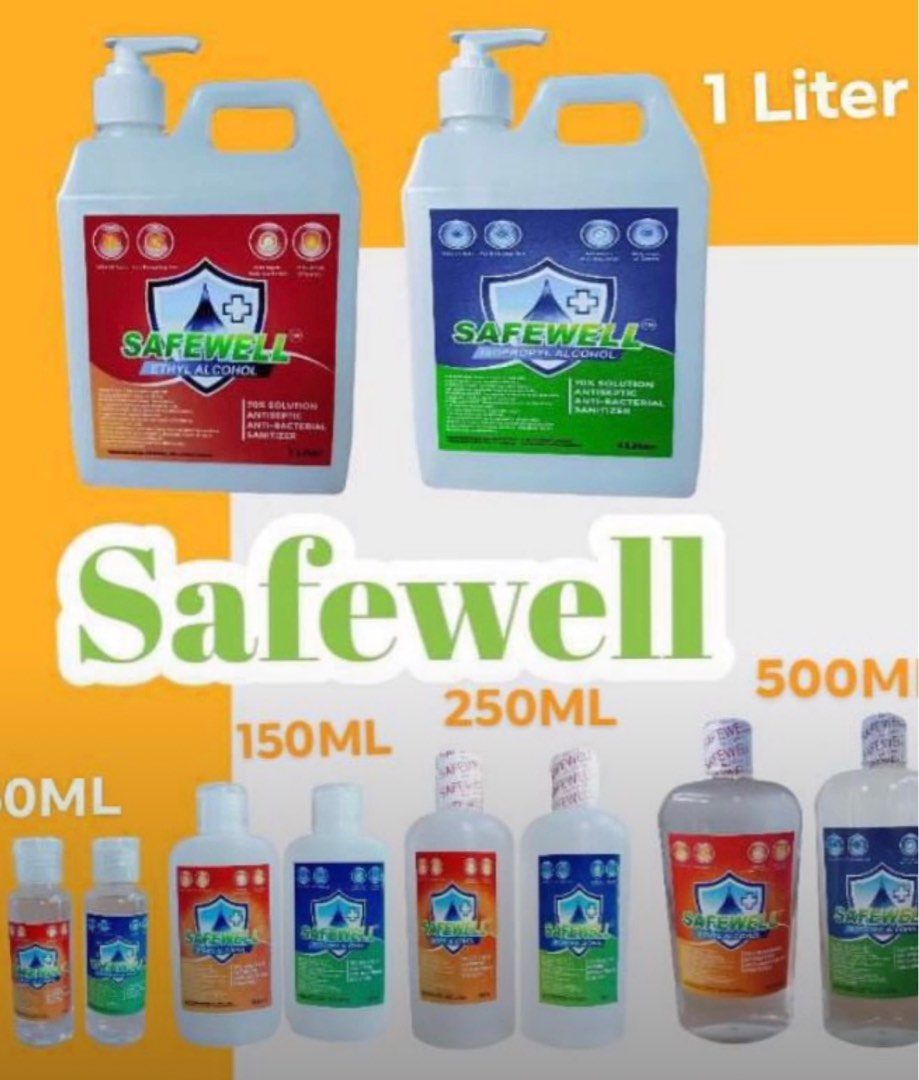 Safewell Alcohol FDA APPROVED, Beauty & Personal Care, Sanitizers ...