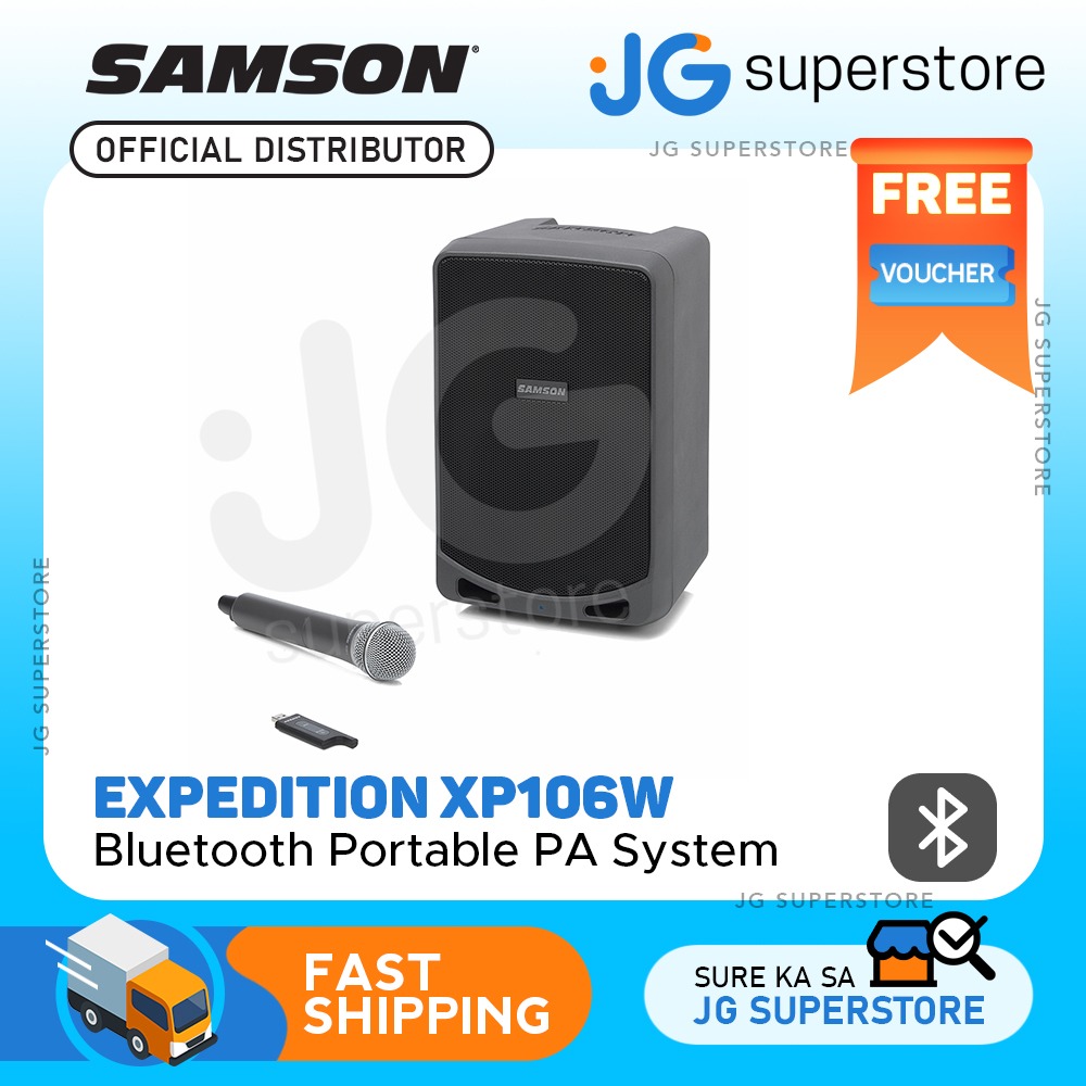 Samson Expedition XP106w Bluetooth Portable PA System with included ...