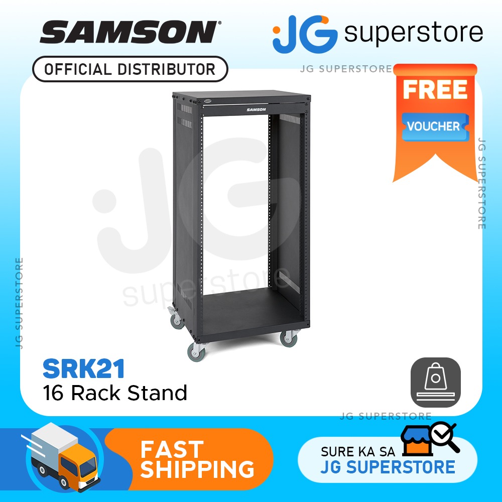 Samson SRK21 Universal Equipment 21 Rack Stand Heavy Duty Steel ...