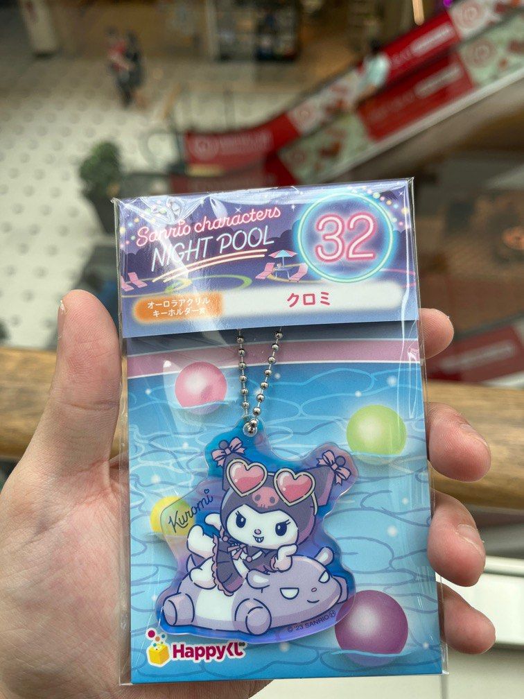 Sanrio Characters Night Pool Acrylic Keychain, Hobbies & Toys, Toys ...