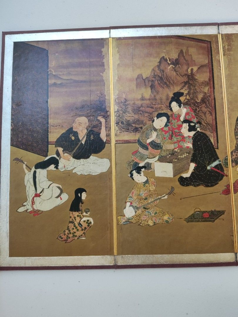 Scaled Version of Hikone Folding Screen, Hobbies & Toys, Memorabilia ...