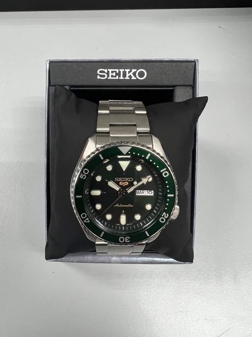 Seiko 5 Green Dial SRPD63K1, Men's Fashion, Watches & Accessories ...