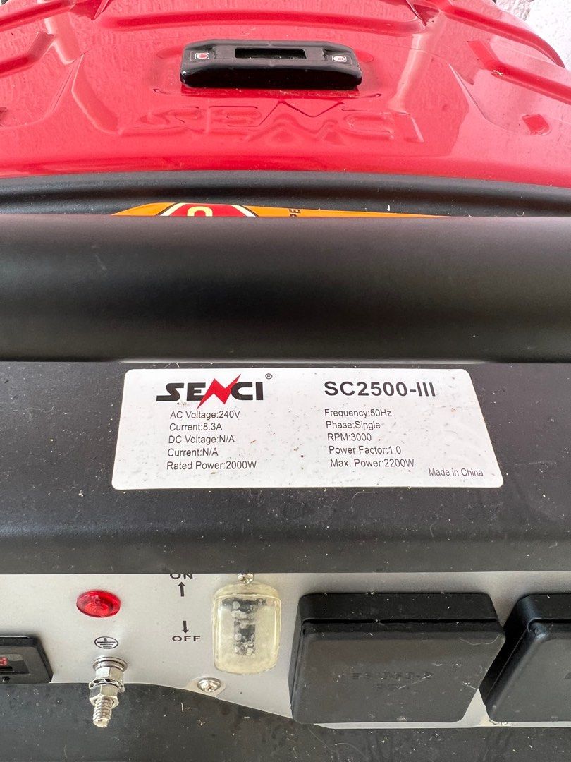 Senci SC2500-III Generator, Auto Accessories on Carousell