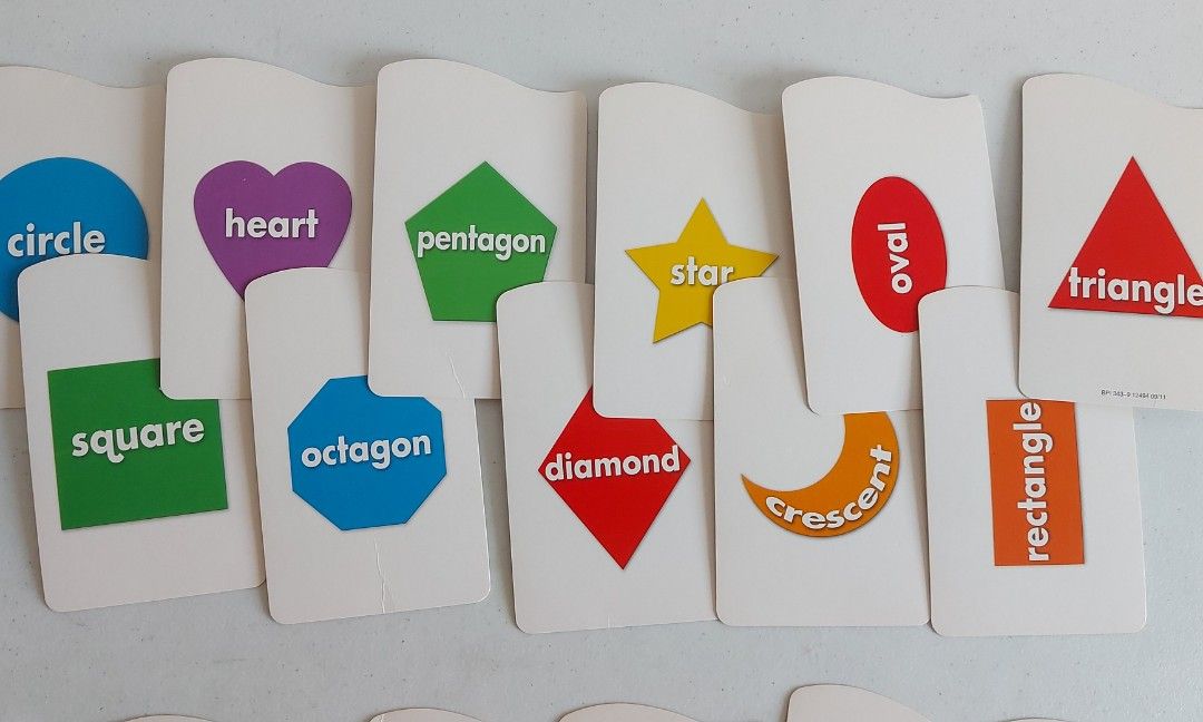 Shapes and Colors flash cards, Hobbies & Toys, Stationary & Craft ...