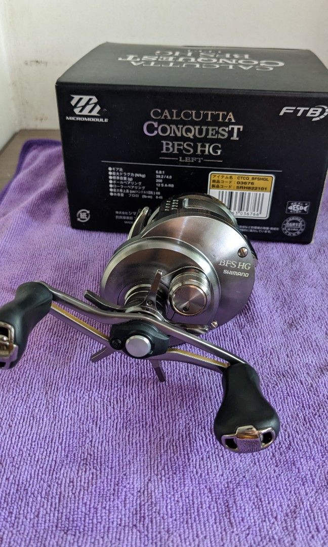 SHIMANO calcutta conquest BFS HG LEFT, Sports Equipment, Fishing on ...