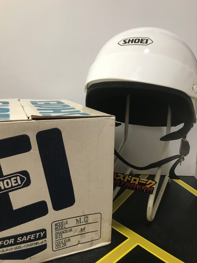 Shoei MG half helmet, Motorcycles, Motorcycle Apparel on Carousell