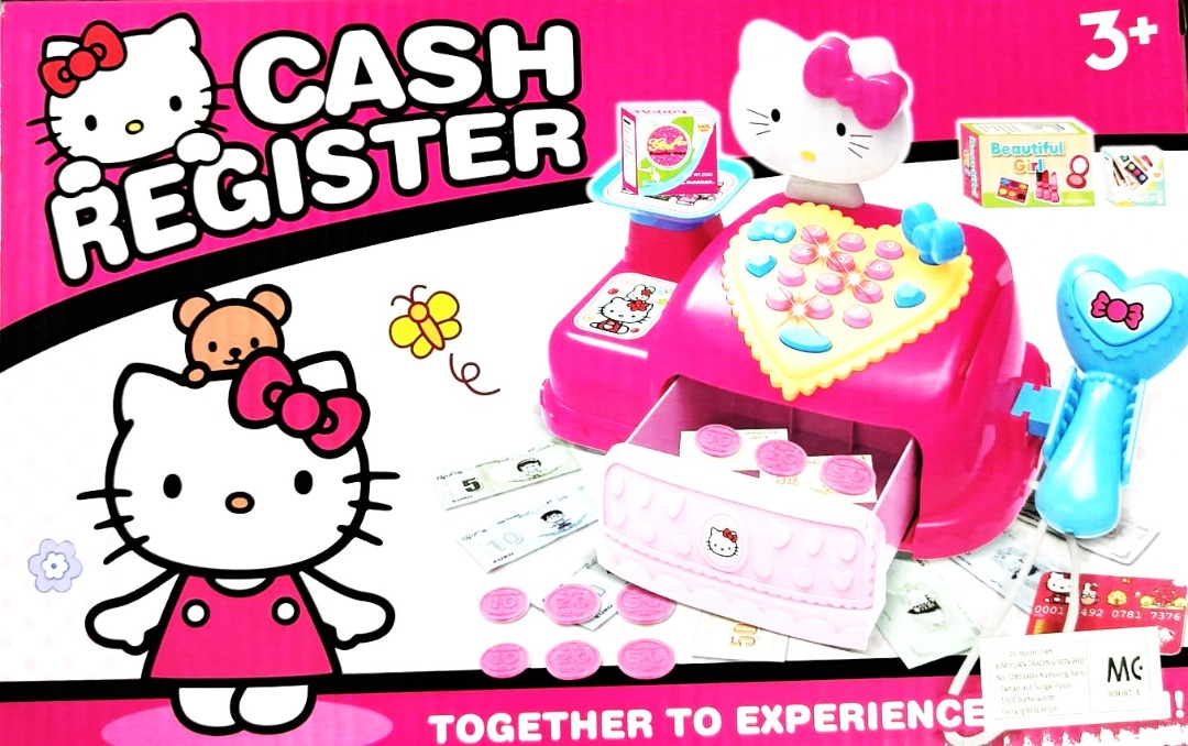 Shopping Cash Register Hello Kitty , Cash Register Toy, Hobbies & Toys ...