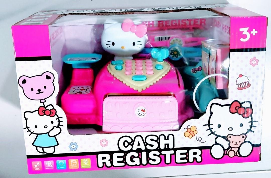 Shopping Cash Register Hello Kitty , Cash Register Toy, Hobbies & Toys ...
