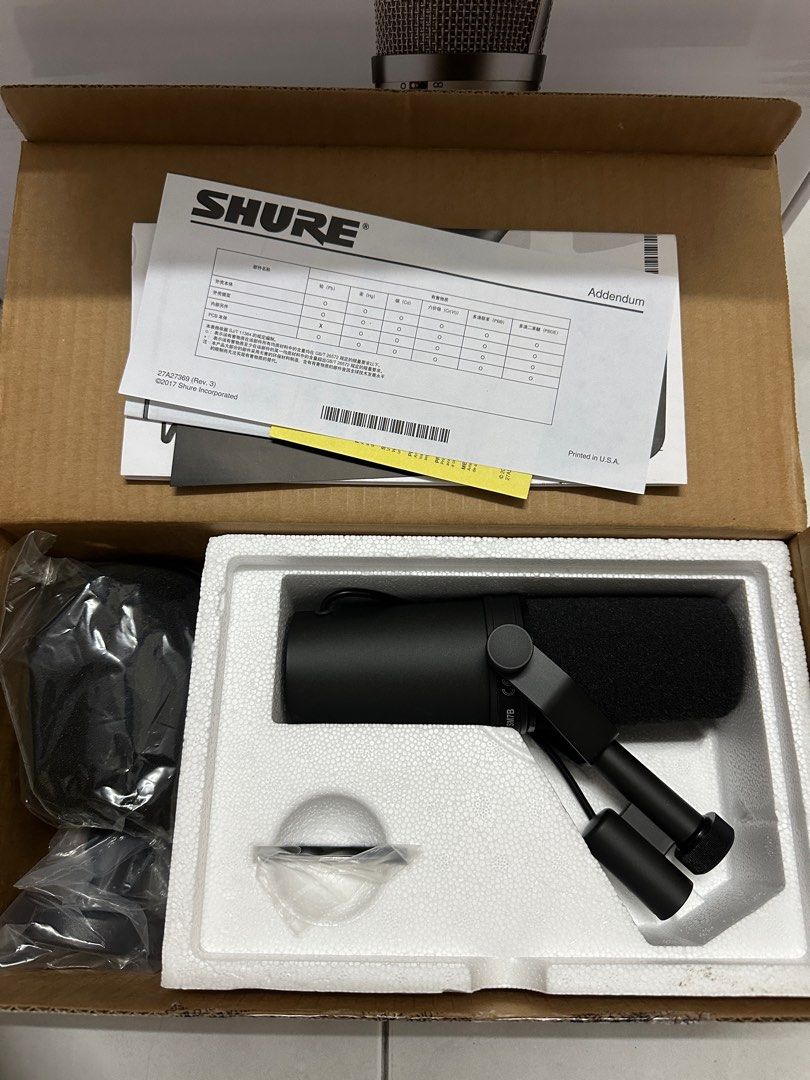 Shure SM7B Microphone, Audio, Microphones on Carousell