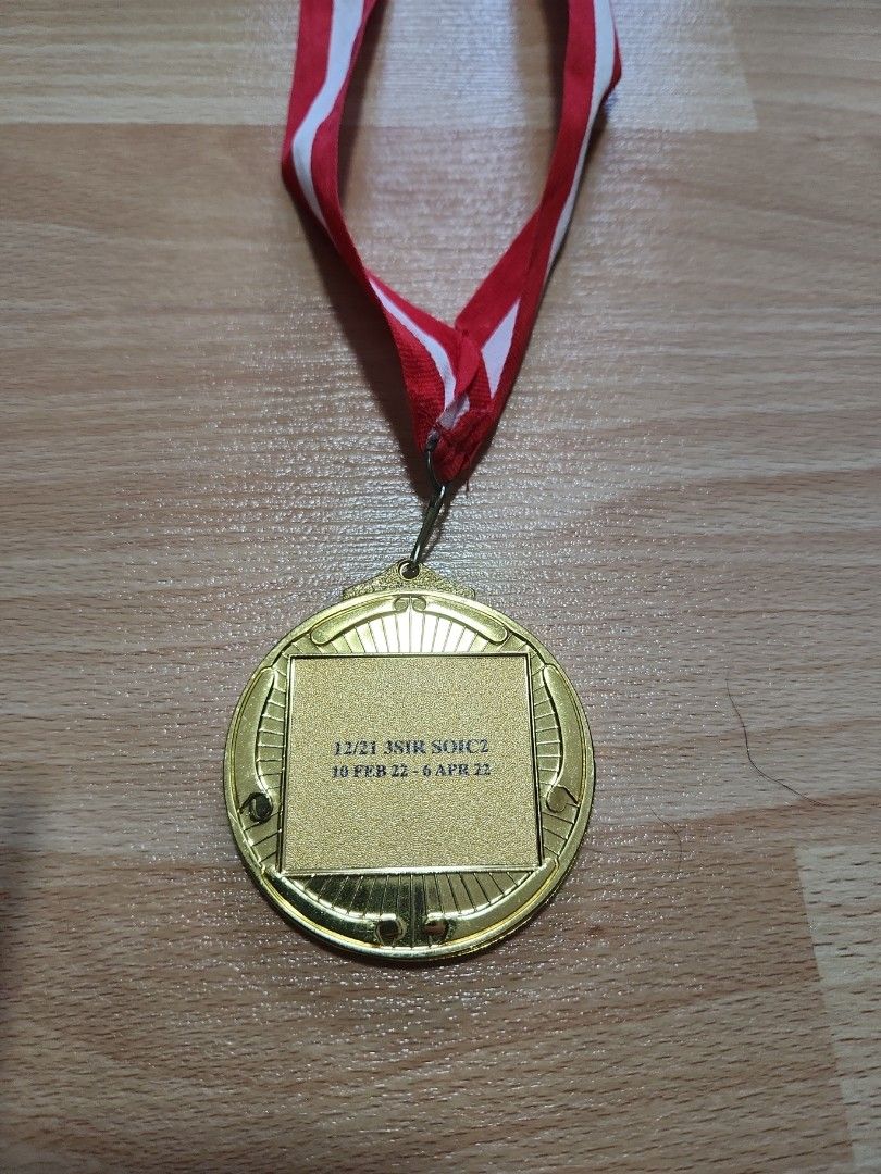 SAF Signal Institute Exercise Tenacity Best Team Medal, Luxury ...