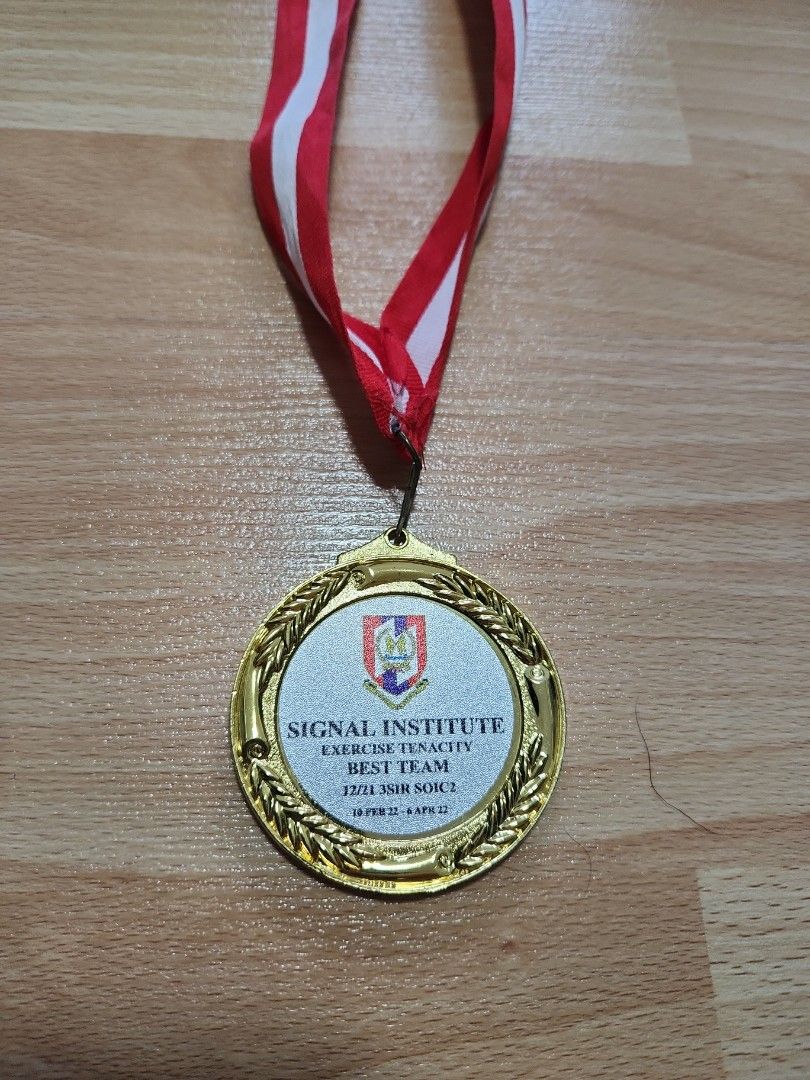 SAF Signal Institute Exercise Tenacity Best Team Medal, Luxury ...