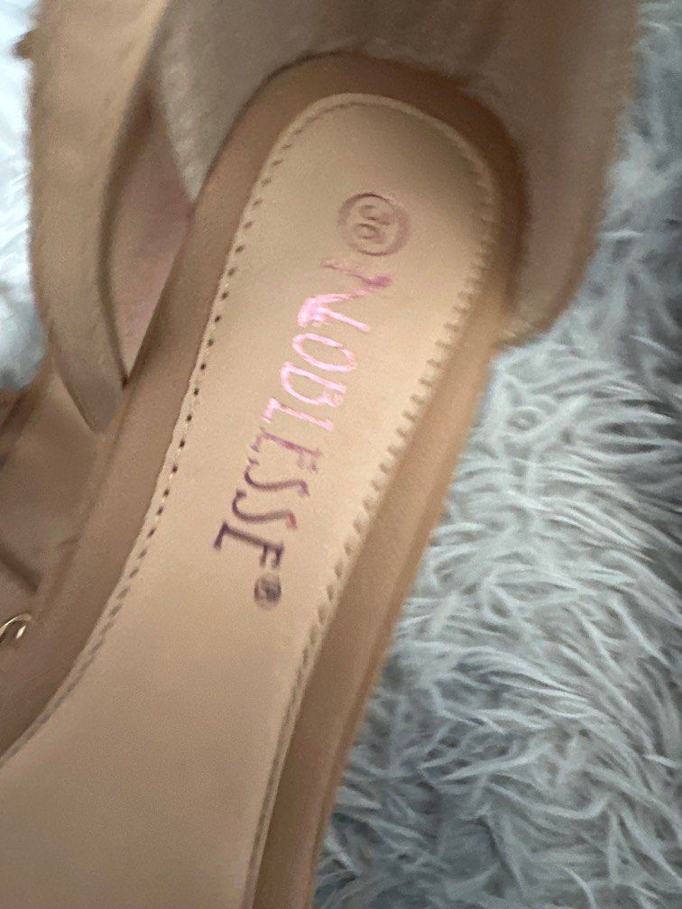 Skin Tone Wedge, Women's Fashion, Footwear, Wedges on Carousell