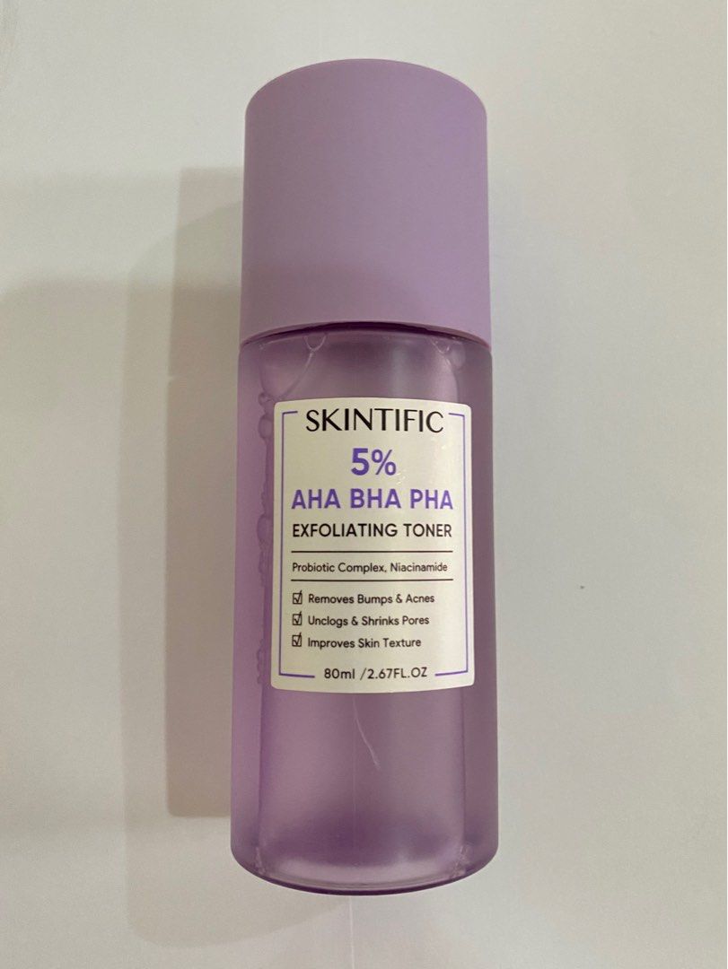 Skintific Exfoliating Toner (tanpa box), Kesehatan & Kecantikan, Kulit ...