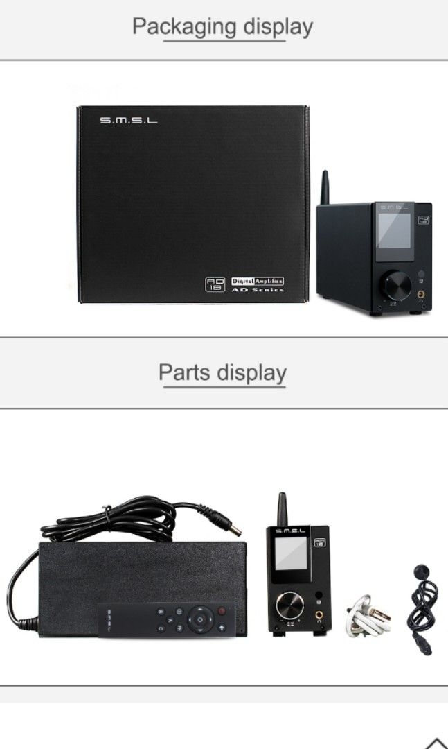 SMSL AD18 Digital Amplifier, Audio, Soundbars, Speakers & Amplifiers on ...