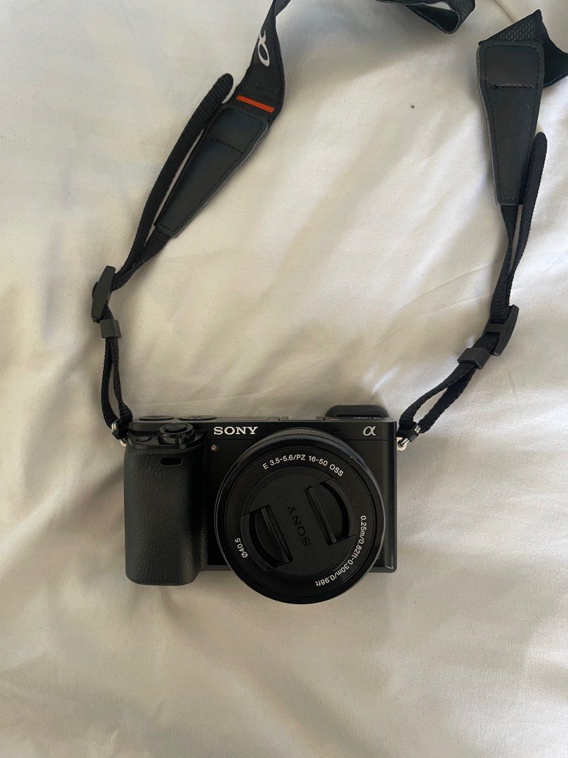 Sony A6000 with Microphone Attachment, Photography, Cameras on Carousell