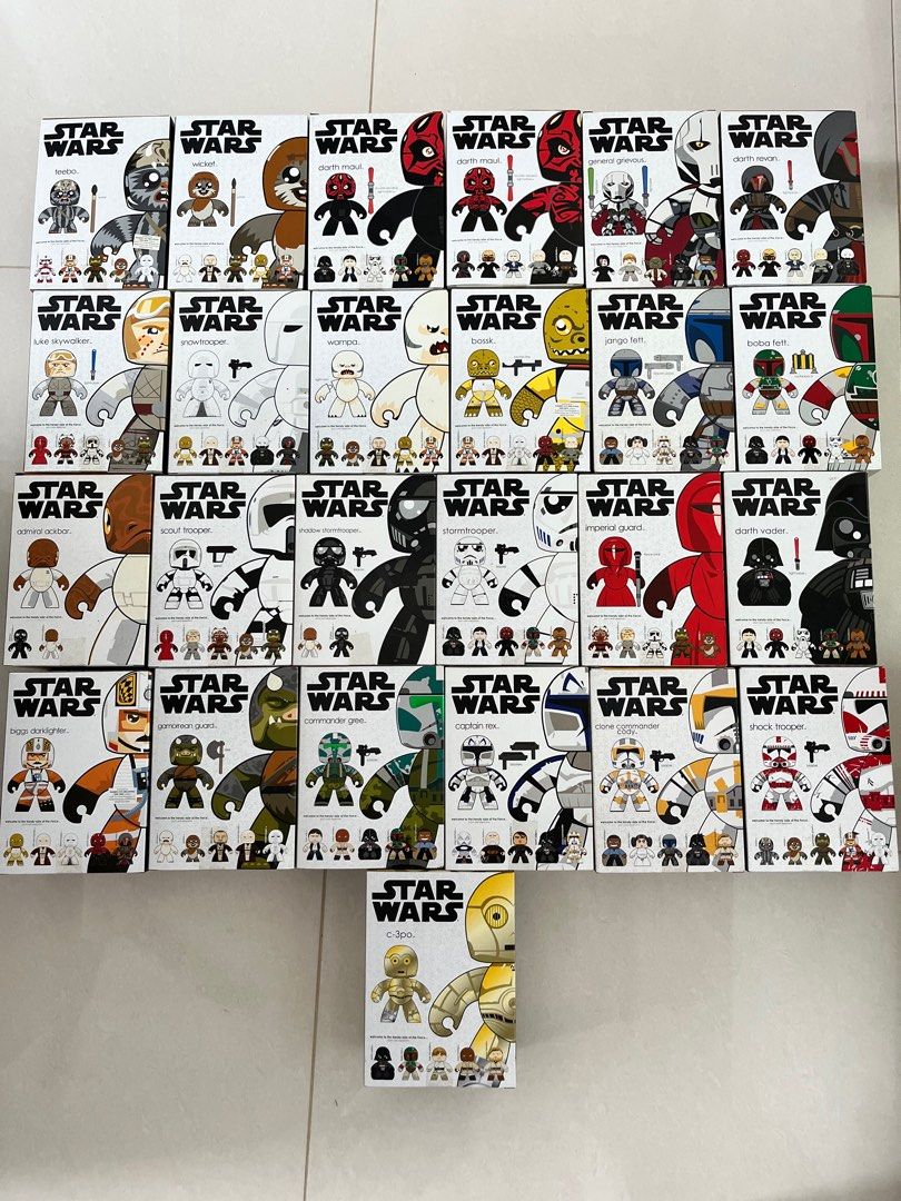 Star Wars Original Generation 1 Set of 25 Darth Vader Troopers Wicket ...