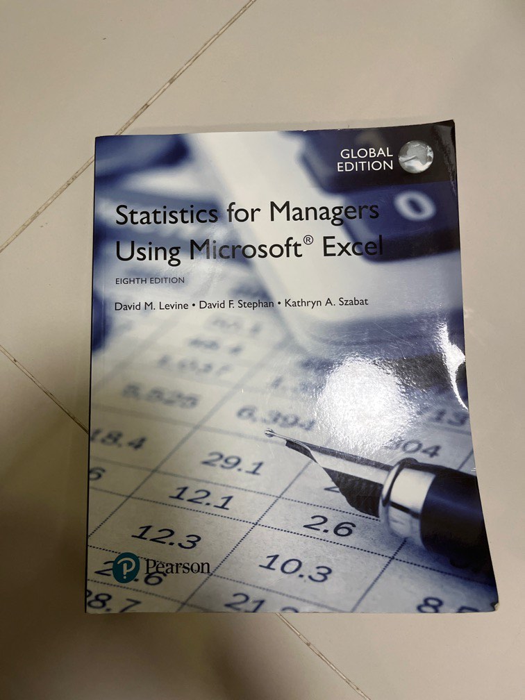 Statistics for Mangers Using Microsoft Excel Eighth Edition, Hobbies ...