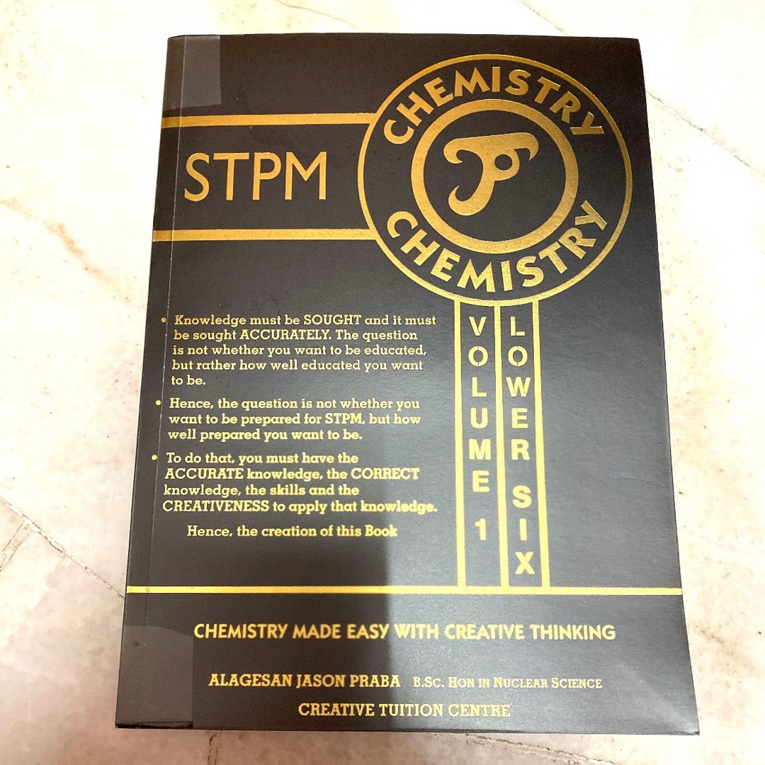 STPM Chemistry (Lower Six Volume 1), Hobbies & Toys, Books & Magazines ...