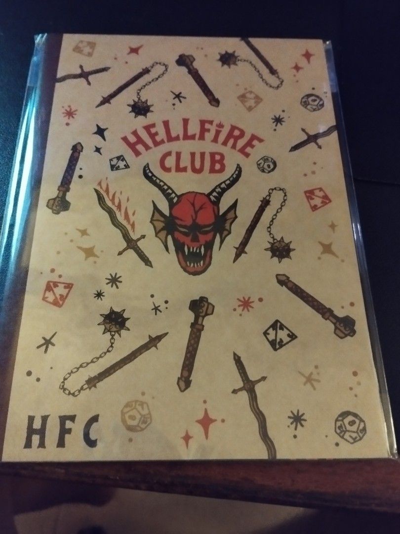 Stranger Things - Hellfire Club notebook, Hobbies & Toys, Memorabilia ...