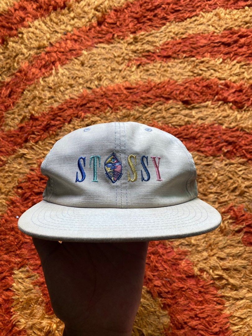 STUSSY 6 panel MASK LOGO STRAPBACK, Men's Fashion, Watches ...