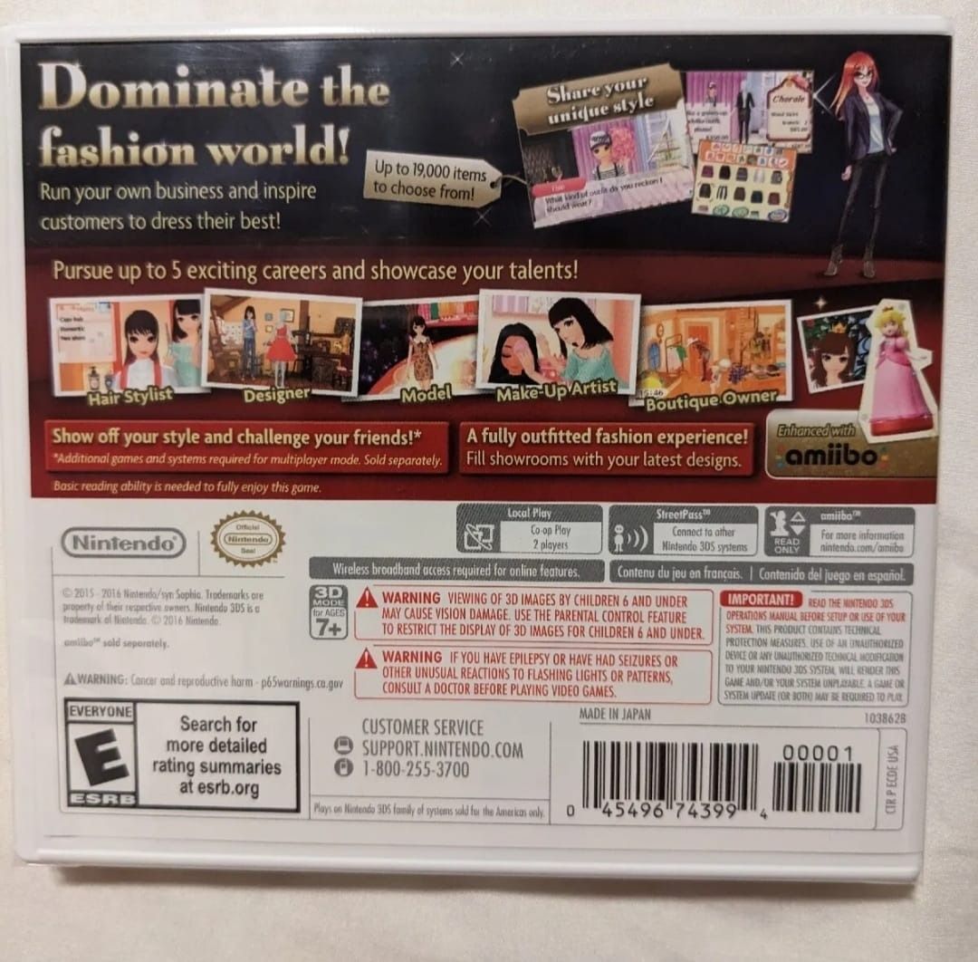 Style Savvy Fashion Forward Nintendo 3DS, Video Gaming, Video Games ...