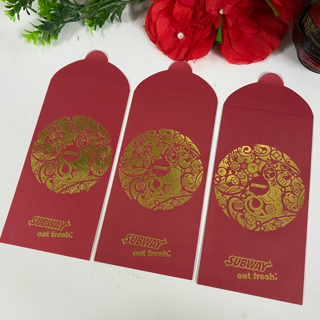 Subway 2016 Ang Pow packet_ Subway Red packet_ 红包__Red Envelope ...