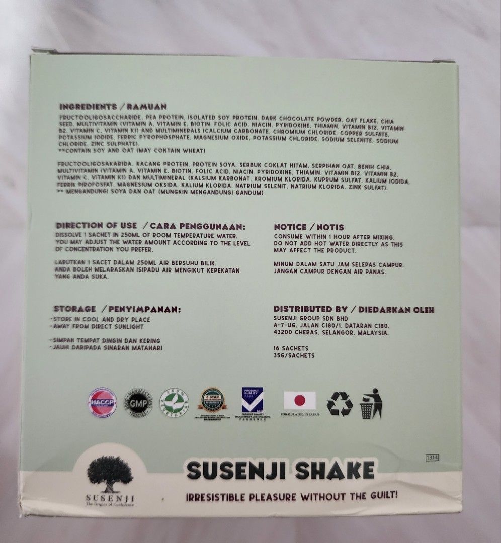 Susenji Ollie / Shake/ MOFA+, Health & Nutrition, Health Supplements ...