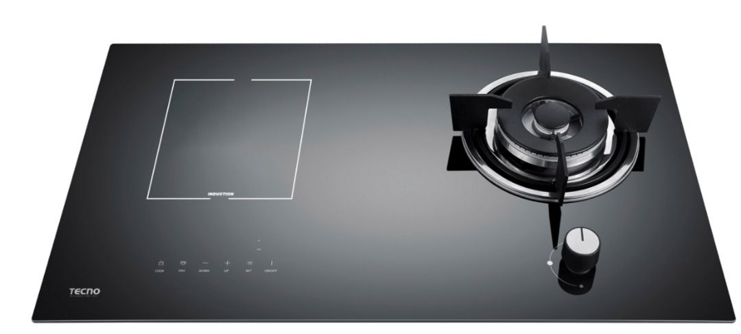 Tecno 73cm Gas and Induction Hybrid Cooker Hob T788GI, TV & Home ...