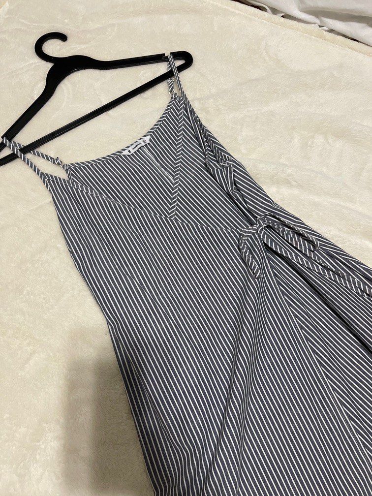 TEM striped wrap dress, Women's Fashion, Dresses & Sets, Dresses on ...