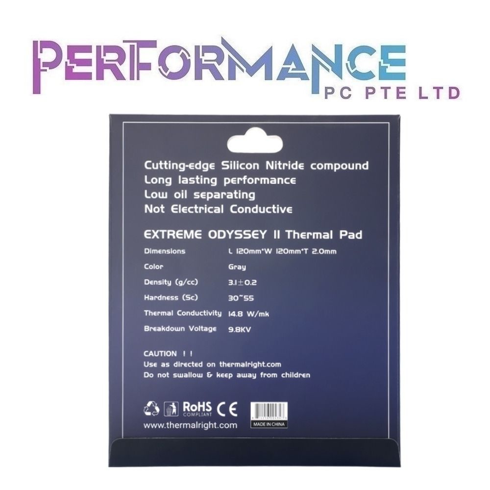THERMALRIGHT EXTREME ODYSSEY II 120 x 120 x 2.0mm Thermal Pad ...