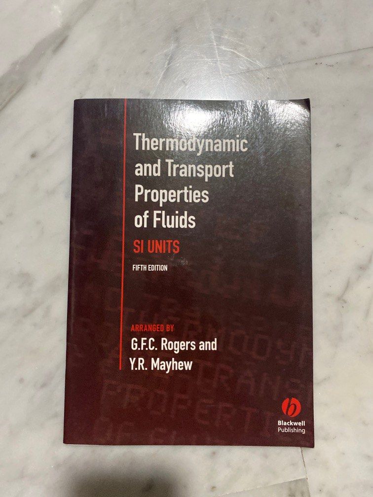 Thermodynamics and Transport Properties of Fluids, Hobbies & Toys ...