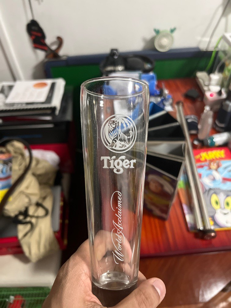 Tiger beer glass * 75 pieces, Everything Else on Carousell