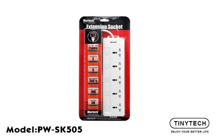 Tinytech 5 WAY POWER SOCKET EXTENSION, TV & Home Appliances, Electrical ...