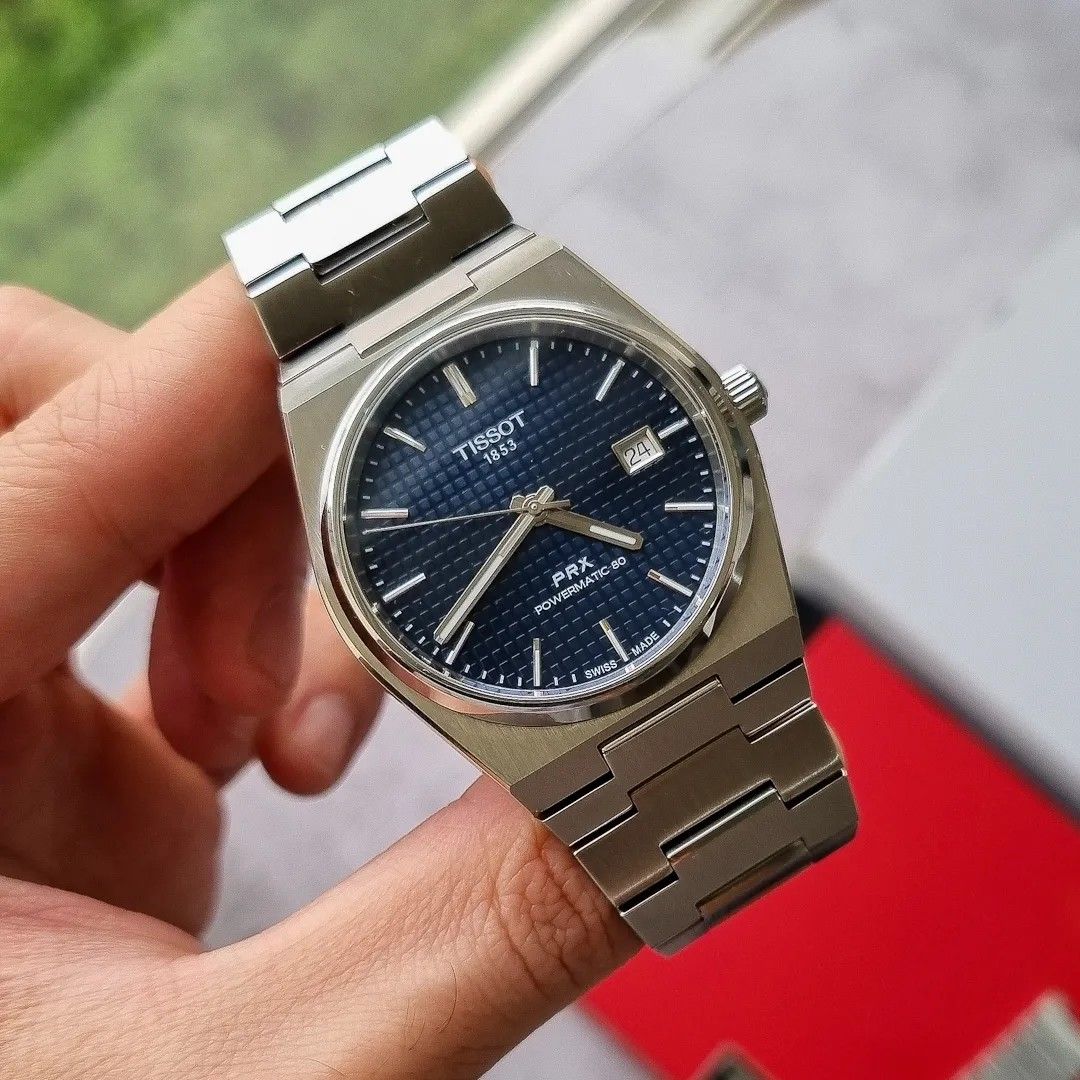 Tissot PRX Powermatic 80 - 40mm Blue, Men's Fashion, Watches ...