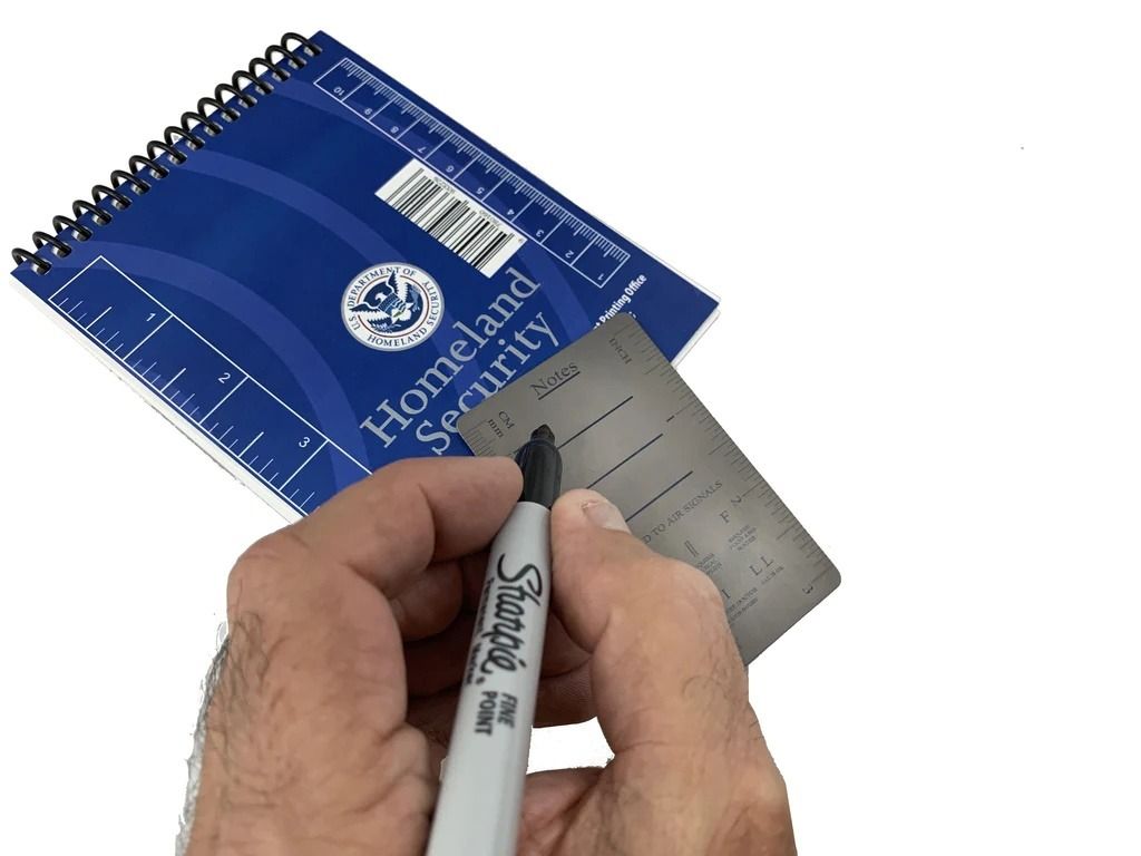 Titanium COMM Card - International Morse Code / SOS / Notes ...