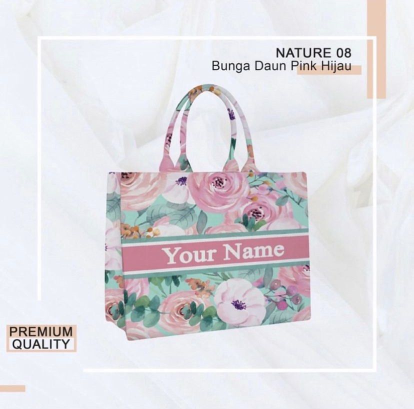 TOTE BAG CUSTOMISED FREE ADD NAME LOGO CHARACTER OWN DESIGN, Women's ...