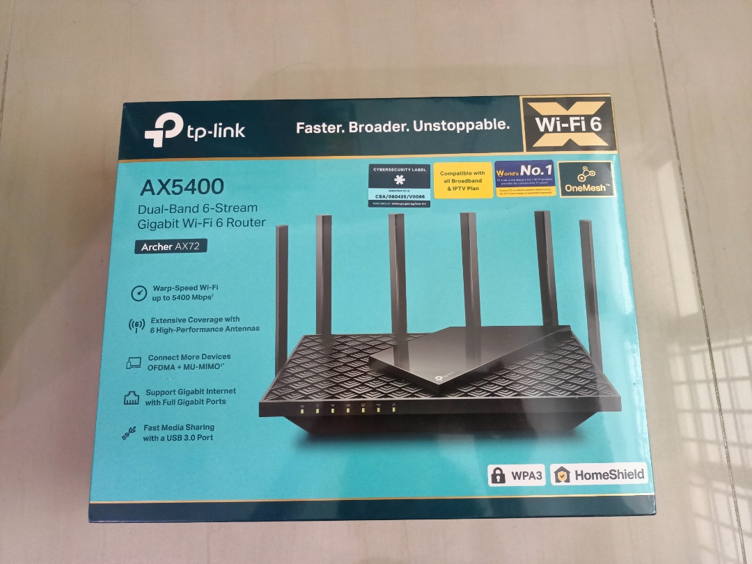 TP Link AX5400 Router, Computers & Tech, Parts & Accessories ...