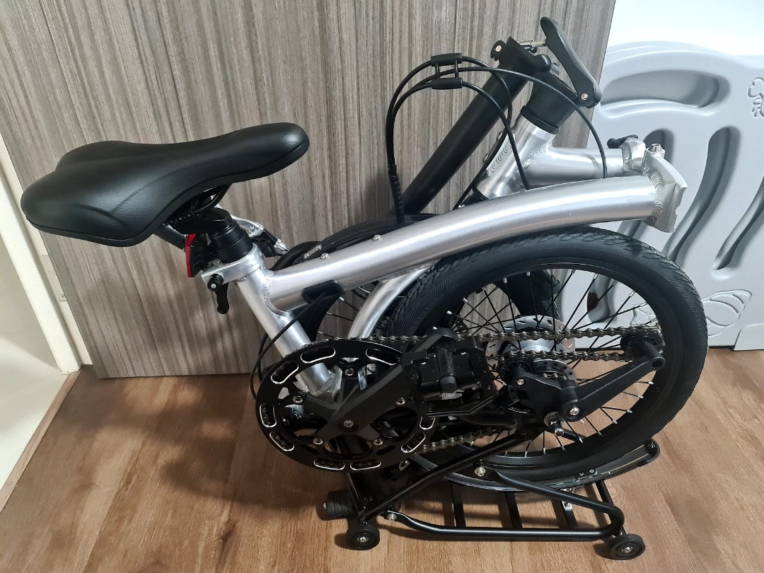 Tri-fold folding bicycle 5-speed Disc brake, Sports Equipment, Bicycles ...