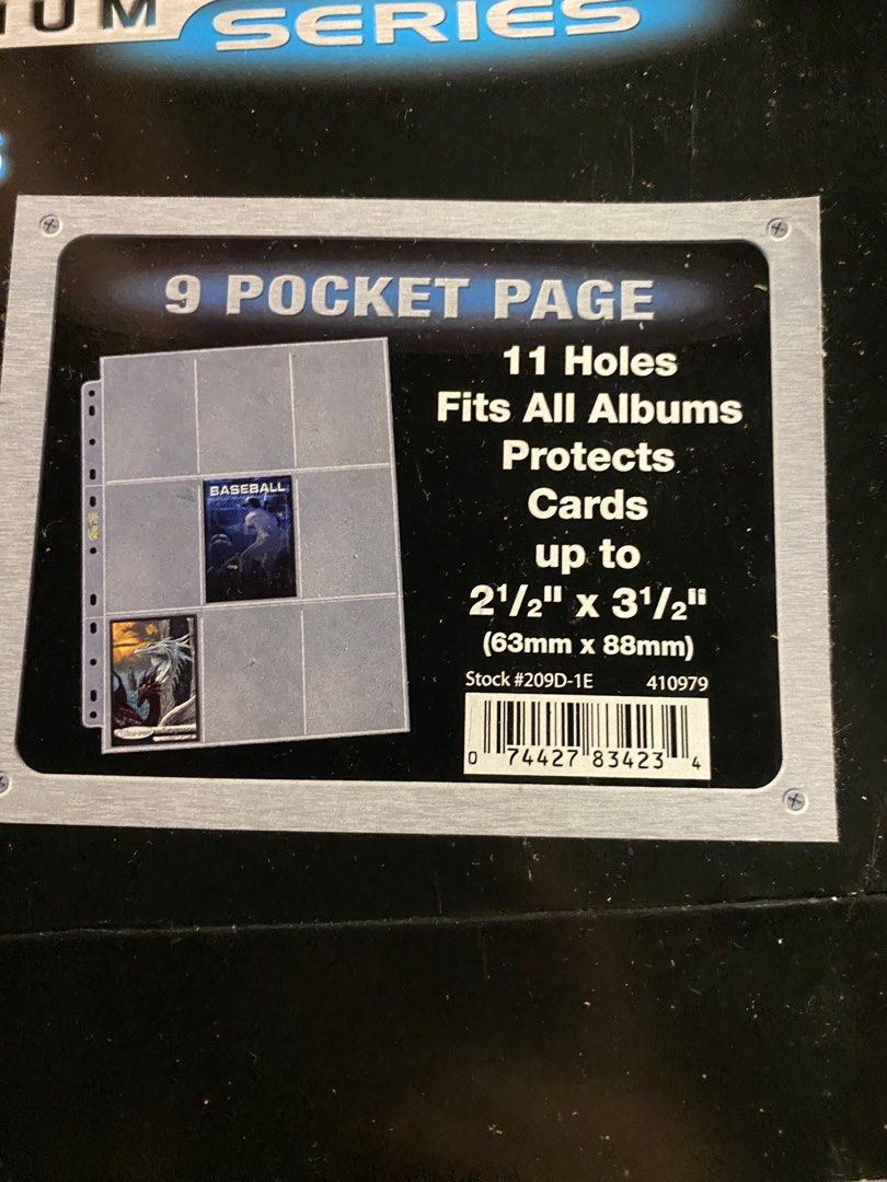 Ultra pro binder 9 pocket page hologram platinum albums cards folder ...