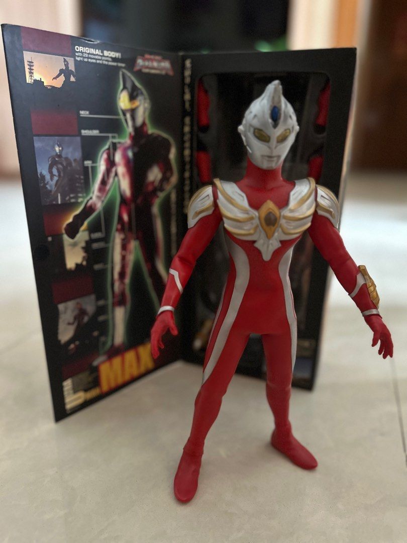 ULTRA星之計劃Returned ULTRAMAN MAX 超人麥斯閃燈可動12" Ultimate Figure, 興趣及遊戲, 玩具 ...