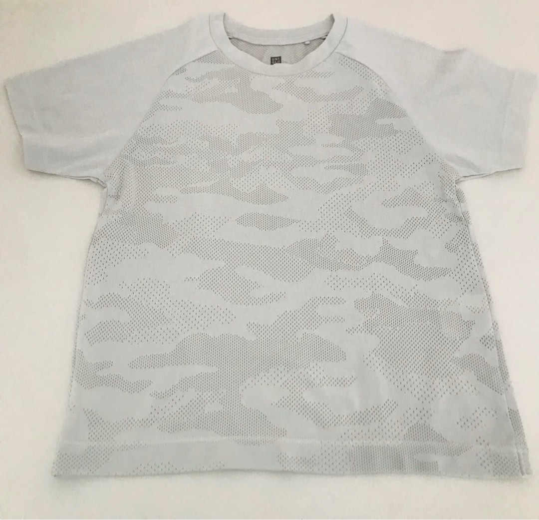 Uniqlo dri fit light grey shirt, Babies & Kids, Babies & Kids Fashion ...