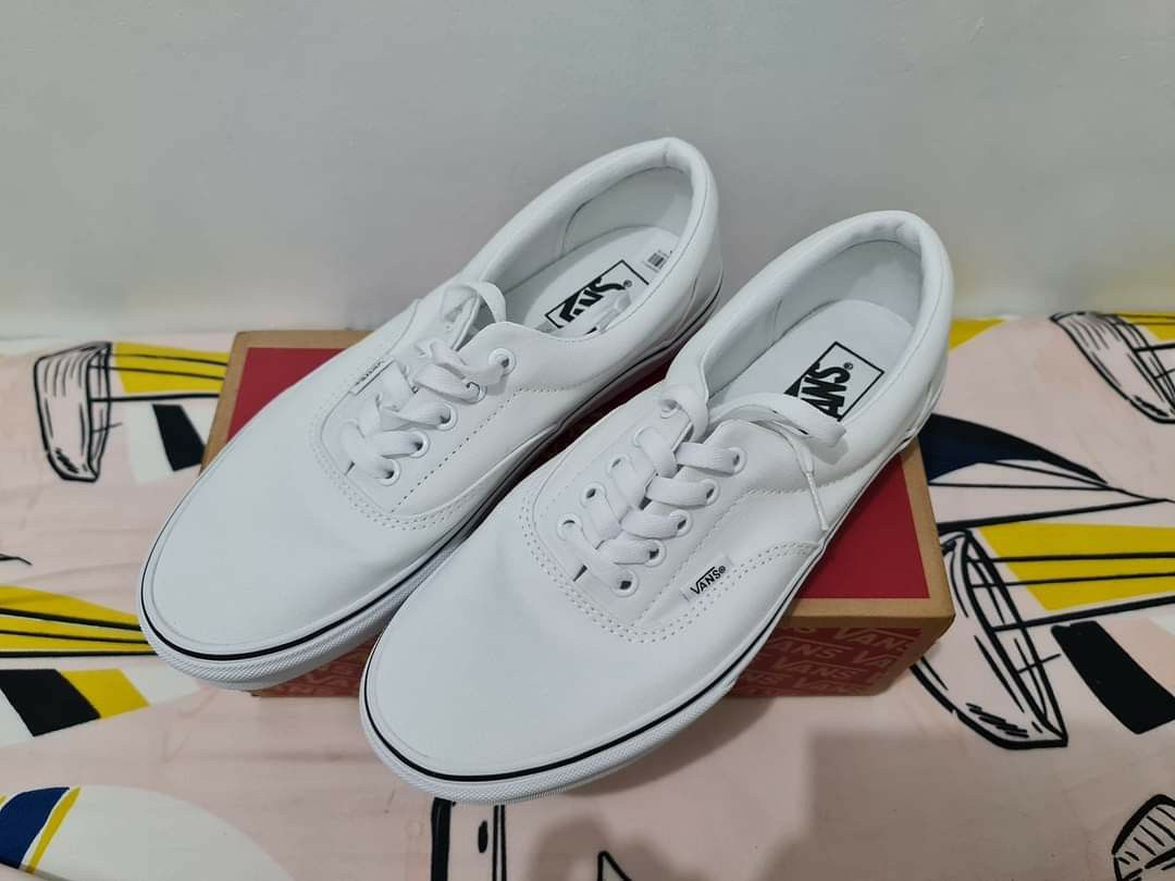 Vans All White Mens Sneakers on Carousell