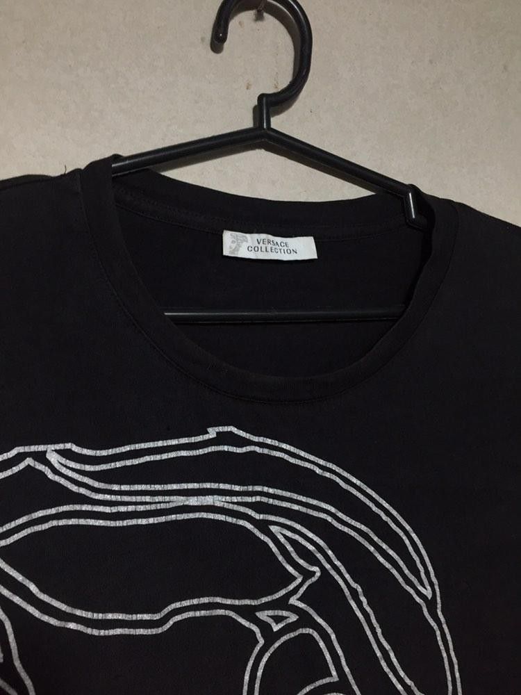 Versace Half Medusa Face Big Logo, Luxury, Apparel on Carousell