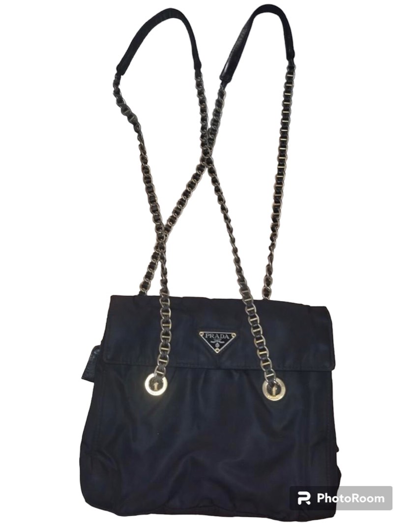 VINTAGE AUTHENTIC PRADA GOLD CHAIN, Luxury, Bags & Wallets on Carousell