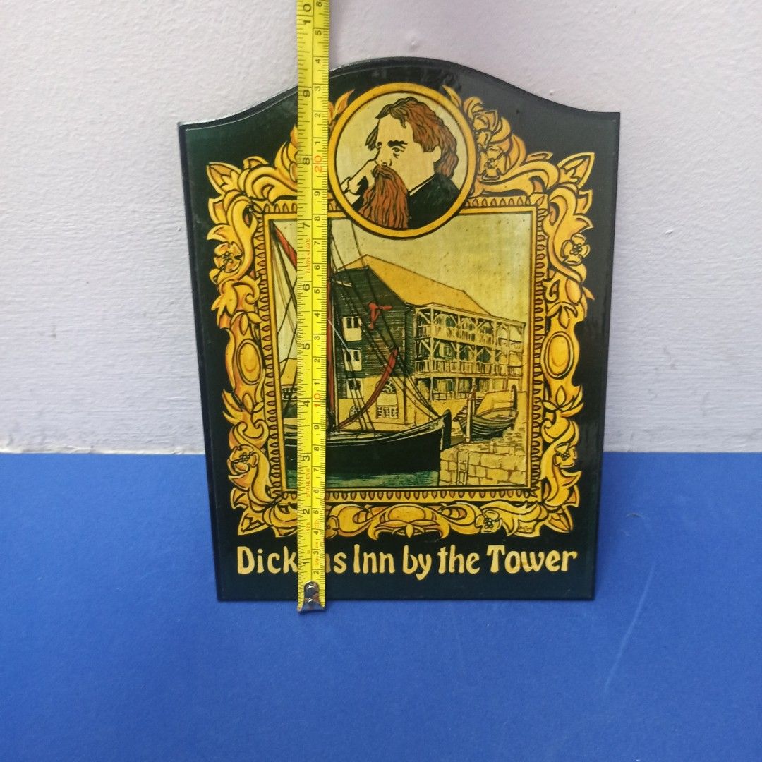 Vintage Mini Pub Sign - DICKENS INN BY THE TOWER, Furniture & Home ...