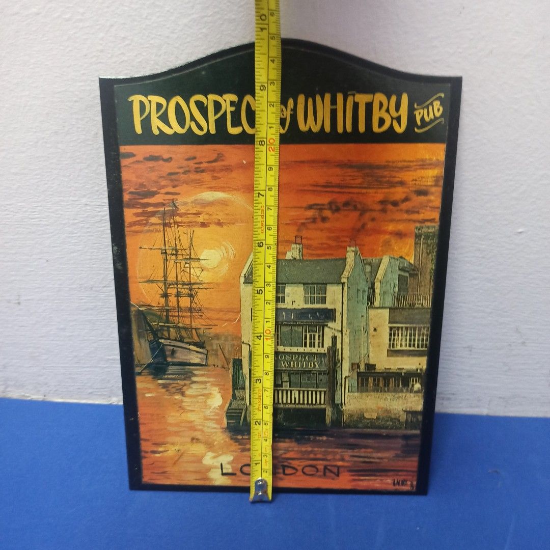 Vintage Mini Pub Sign - PROSPECT OF WHITBY PUB, Furniture & Home Living ...