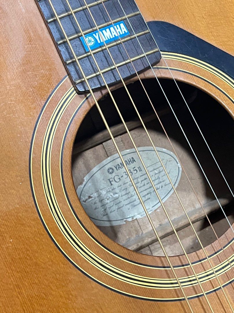 Vintage Yamaha FG-335 ii Acoustic Guitar, Hobbies & Toys, Music & Media ...