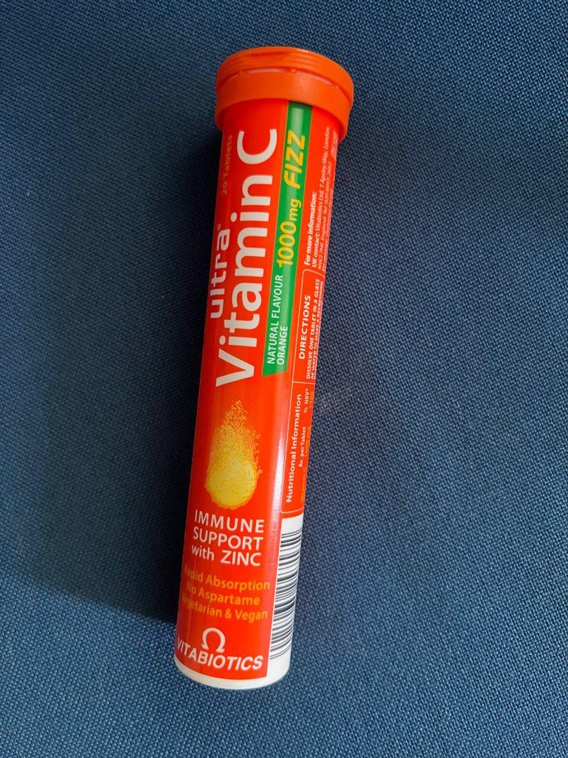 Vitabiotics Ultra Vitamin C Effervescent 1000mg, Health & Nutrition ...